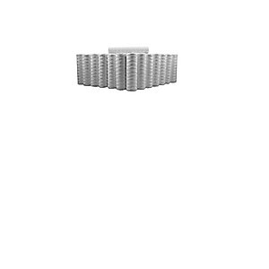 25 Pack String Wound Sediment Water Replacement Filter Cartridges Whole House 5 Micron 10 x 2.5 by CFS