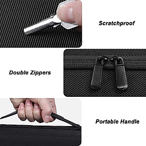 MOSISO Case with 68 Slots for Knife, Organizer Storage Pocket Case, Display Case for Folding Knife, Shockproof Box with Handle for Tactical, Survival, Outdoor EDC Mini Knife, Butterfly Knife, Black