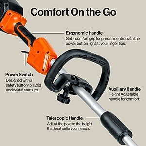 SuperHandy Electric Snow Thrower Adjustable Angle 17" Clearing Width 5.7" Intake Height 23' ft Throw Curved Serrated Blade 48V-2Ah Battery Portable Wheels Easy Maneuver Safety Switches Comfort Handle