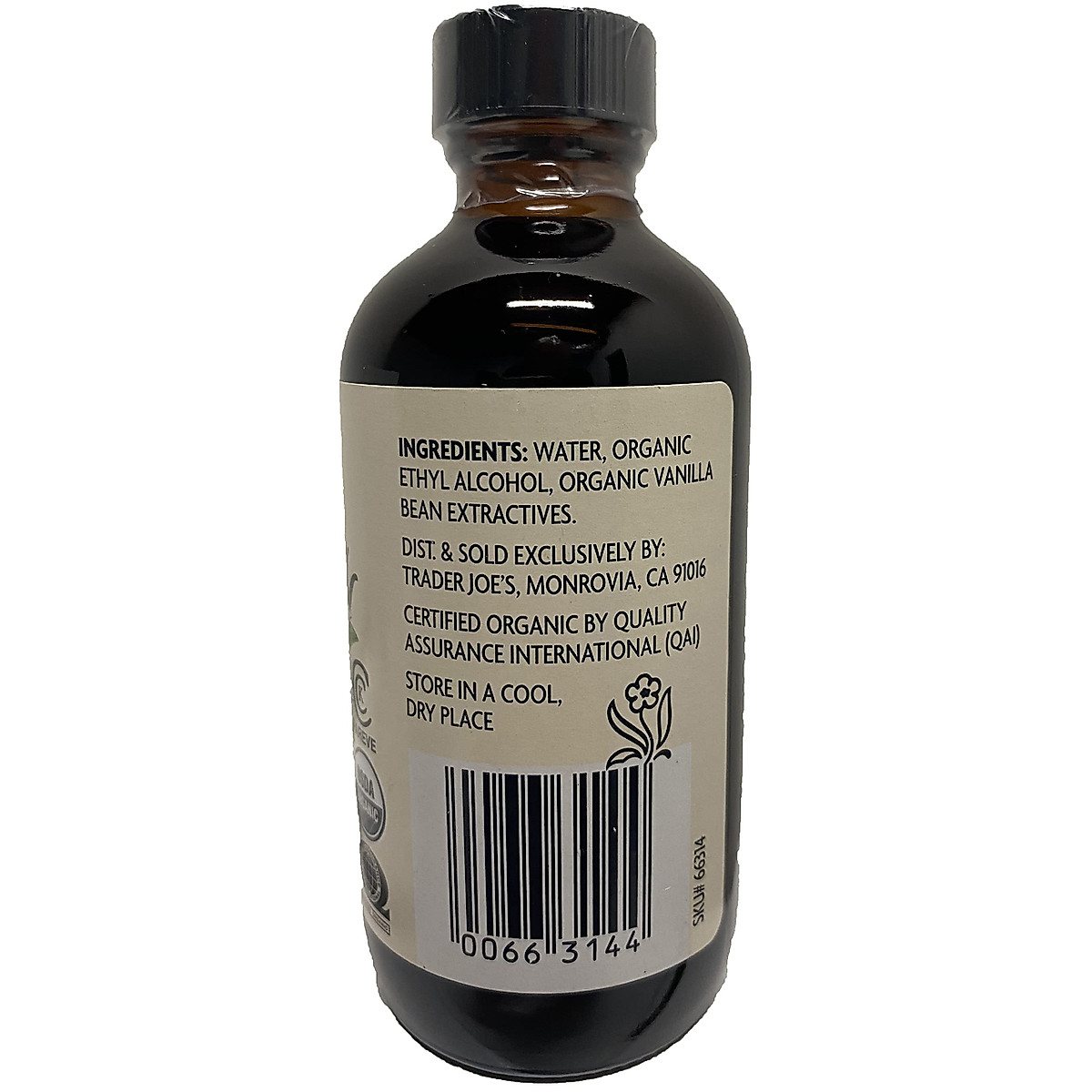Trader Joe's Organic Pure Bourbon Vanilla Extract