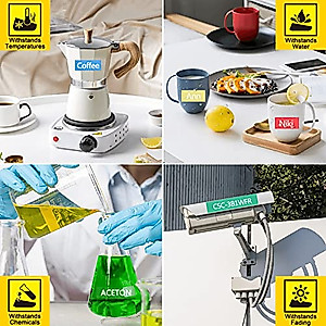 GREENCYCLE Compatible for Brother P-Touch TZ TZe Label Tape 18mm 0.7" 3/4-Inch White on Clear/Black/Red/Blue/Green, Black on Gold for PT-P710BT PTD400 PTD400AD PTD600 PT-P700 Label Maker-6 Pack