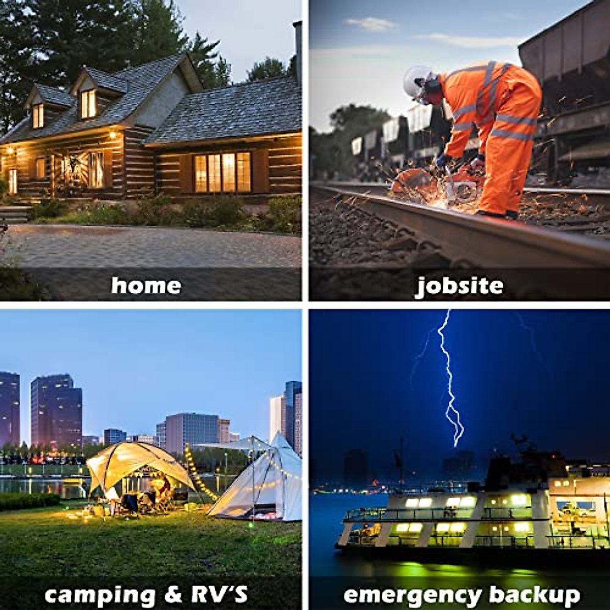 AIVOLT 4200 Watt Open Frame Quiet Inverter Generator - Gas Powered Portable Generator with CO Sensor for Home Camping RV Ready, 50 State Approved