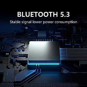 Uscallm Active Noise Cancelling Headphones, Bluetooth 5.3 Hi-Res Stereo Wireless Headphones, 24-Hour Playback time, Memory Foam Ear Cups, Over Ear Headphones for Travel, Home, Office