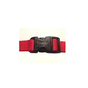 Sparky Pet Co Compatible with Petsafe Replacement 3/4" Nylon Strap with 2 Holes Spaced at 1.25" Apart (Red)