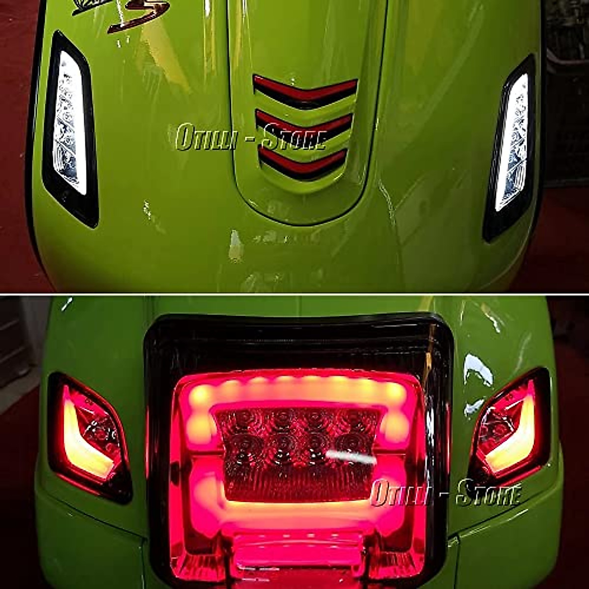 New Motorcycles GTS150 GTS250 GTS300 LED Rear and Front Turn Signal Light For Vespa GTS 150 300 GTV 250 GTV300 Tail Light (Front and Rear)