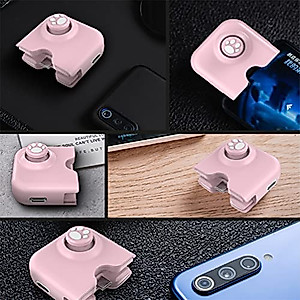 Pubg Mobile Phone Game Controller, Compatible for iPad iPhone Joystick Gamepad, Phone Grip Rocker Handle Tablet Controller (For iOS Black)