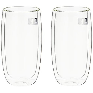ZWILLING J.A. Henckels Beverage Glass Set, White 2 Count (Pack of 1)