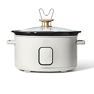 6 Quart Programmable Slow Cooker, White Icing by Drew Barrymore