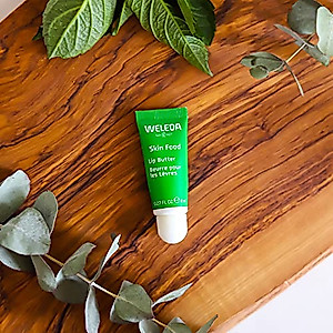 Weleda Skin Food Lip Butter, 0.27 Ounce, Plant Rich Moisturizing Lip Care with Sunflower Seed Oil, Chamomile and Calendula