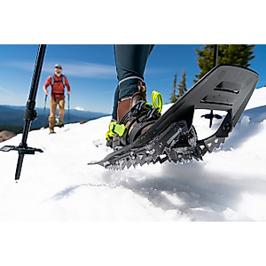 Atlas Snowshoes Helium-Trail Kit, Black/Bright Green, 23