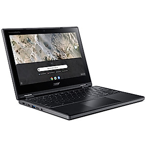 Acer Chromebook Spin 311 11.6" Touchscreen 2-in-1 Laptop, AMD A6-9220C Processor up to 2.7GHz, 4GB DDR4 RAM, 64GB Storage (32GB eMMC + 32GB Flash Drive), WiFi, Bluetooth, Type-C, Black, Chrome OS