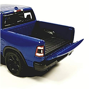 Kinsmart Dodge Ram 2019 Navy Blue 1500 Pickup Truck1/46 O Scale Diecast Truck