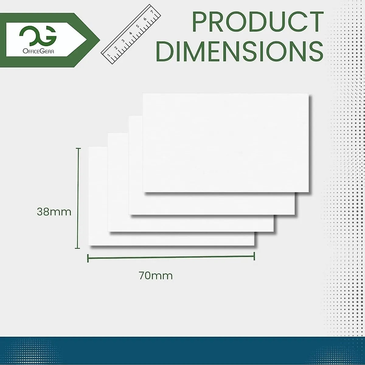 OfficeGear Shelf Edge Barcode Price Ticket Labels 21-up [25 Sheets - 525 Pack] 38x70mm Custom Printable A4 120gsm Card Micro-Perforated Non-Adhesive Merchandise Tag Includes Design Template