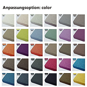 Bench Cushion Custom Size Personalized High Elasticity Foam Seat Cushion with Removable Cover and Anti-Slip Bottom Thick Long Bench Chair Cushion Pad for Kitchen Home Gard