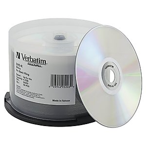 Verbatim DVD-R DataLifePlus Silver Thermal Printable 16x