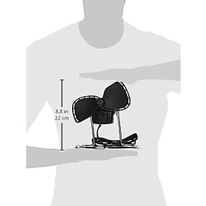 Caframo Chinook, 2-Speed Desk Fan, Cage Free, Easy To Clean Soft Blades, Canadian Made, 8.8" Blade, 707CHBBX, Black