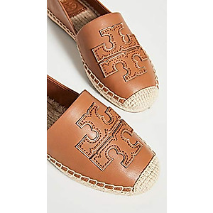 Tory Burch Women's INES Espadrille, Tan/Tan/Spark Gold, 8.5 Medium US