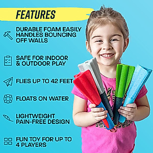 Toy Rocket Launcher for Kids: Best Slingshots for Kids Rocket Toys - Safe Kid Singshot Toy for Boys & Girls - Foam Finger Rockets for Kids Age 6-8 8-12 Easter Gifts & Easter Basket Stuffer
