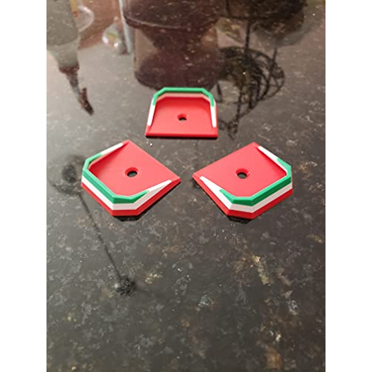 Ooni Uuni Pizza Oven Table Mounts 3 Pack (3D printed Ooni Shoes) DOES NOT FIT KARU 16 (Black)