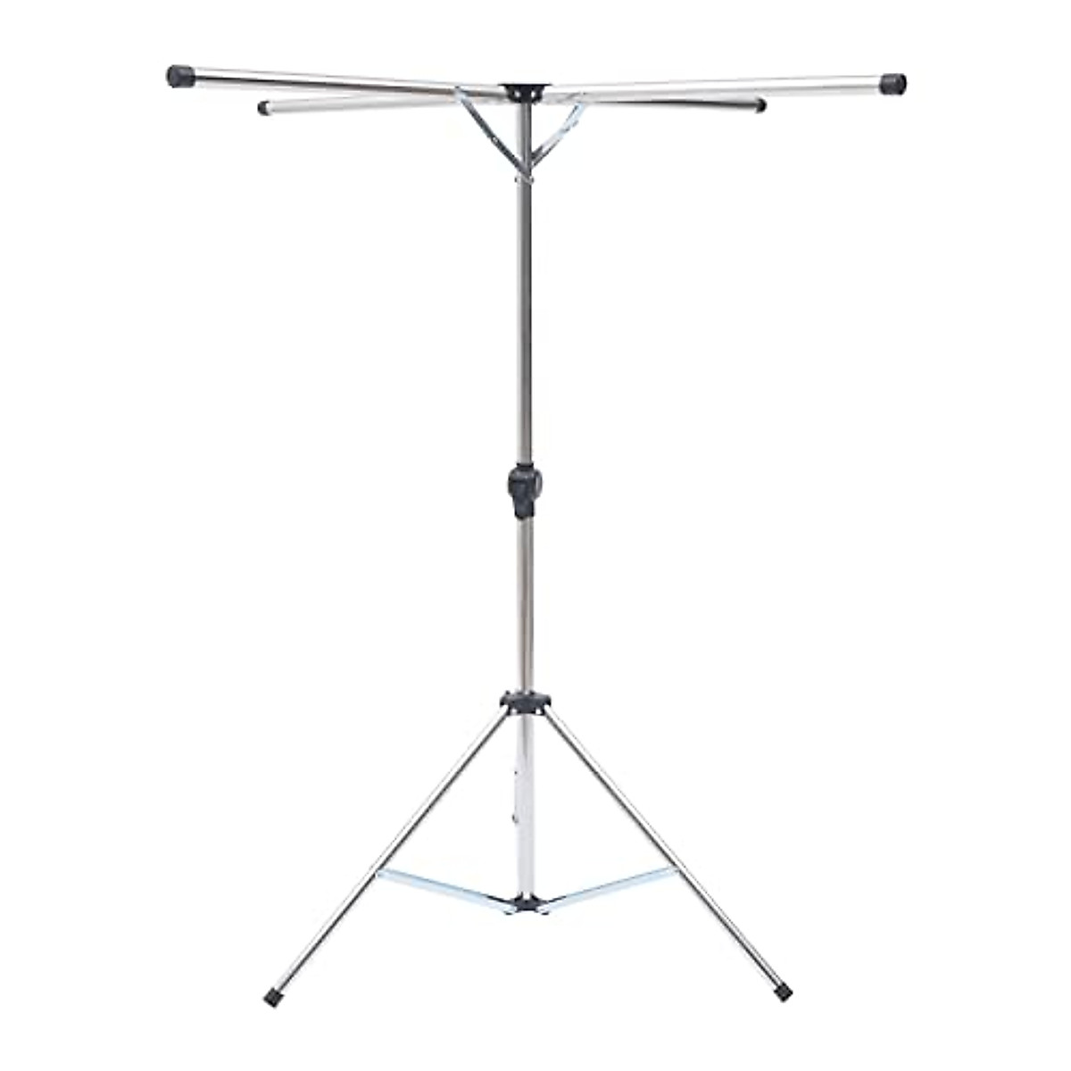 Leblett Tripod Clothes Drying Rack,Foldable Portable Space Saving Laundry Drying Rack High Capacity 4 Poles,Height-Adjustable with 10 Hooks for Outdoor and Indoor Home Use