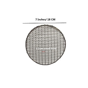 Stainless Steel Round Wire Baking Cooling Rack for Airfryer Oven, Nonstick Cooling Roasting Rack Net Grill Barbecue Rack for Cooling Cookie Bread Cake (180mm/7")