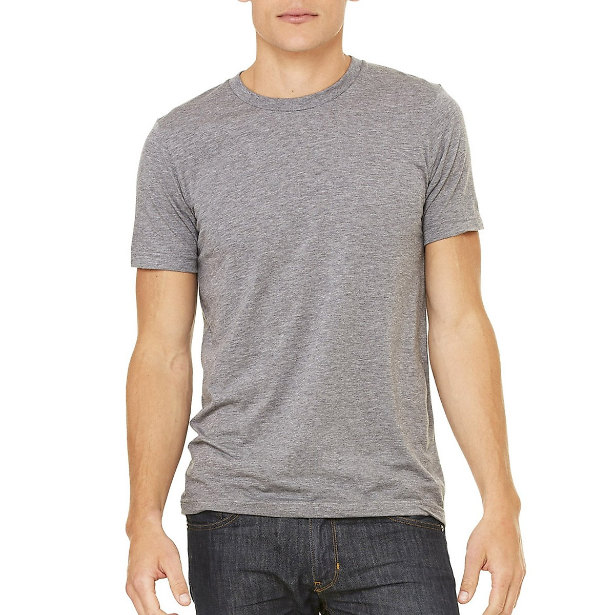 CANVAS Triblend V-Neck T-Shirt. 3415 - X-Large - Grey Triblend