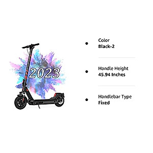 RCB Electric Scooter Adults, Double Shock Absorption, 500W Motor &18 MPH Portable Folding Commuting Electric Scooter Adults 20-25 Miles Long Range & 10" Inner Honeycomb Tires
