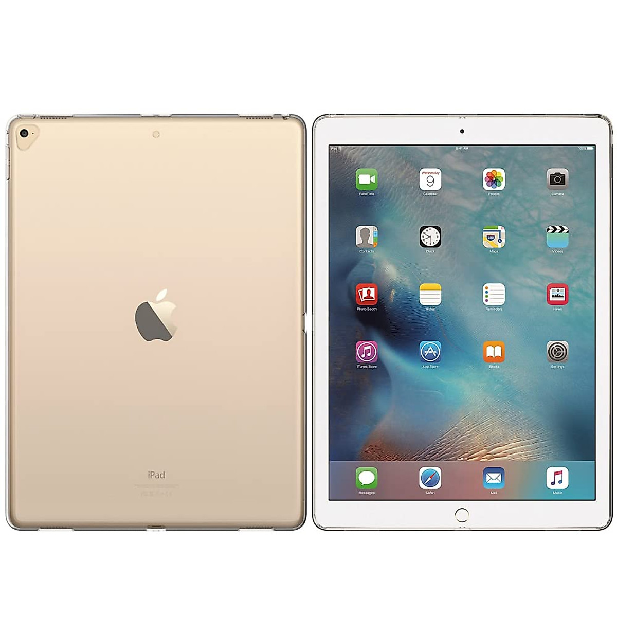 Puxicu Clear Case for iPad Pro 12.9 inch 2017/2015, Slim Design Flexible Soft TPU Protective Cover for iPad Pro 12.9"(1st and 2nd Generation, 2015 and 2017 Model) Tablet, Transparent