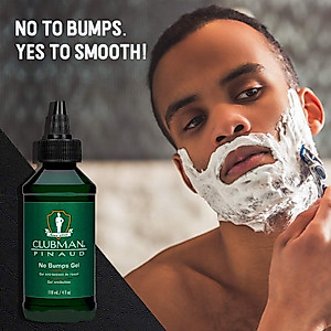 Clubman Pinaud Shave Gel No Bumps After Shave for Men Sensitive Skin 4 oz 2 Pack