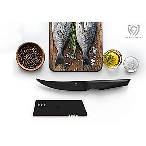 Dalstrong Fillet Knife - 6 inch - Shadow Black Series - Black Titanium Nitride Coated - High Carbon 7CR17MOV-X Vacuum Treated Steel - Meat, Boning Knife - Kitchen Knife - Sheath - NSF Certified