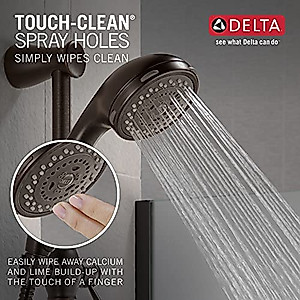 Delta Faucet 3-Spray Slide Bar Hand Held Shower with Hose, Oil Rubbed Bronze Handheld Shower Head, Slide Bar Hand Shower, Handheld Shower, Detachable Shower Head, Venetian Bronze 57014-RB, 0.5