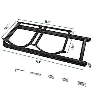 UMORNING 5 Gallon Water Bottle Holder, 3-Tier Water Cooler Jug Rack for 6 Bottles Heavy Duty Detachable Kitchen Organization and Storage Shelf, Black