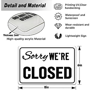 Acrylic Sign For Wall Exit Sign Self-Adhesives Sign For Door Or Wall 6 X 8 Inch Premium Acrylic Design Plate