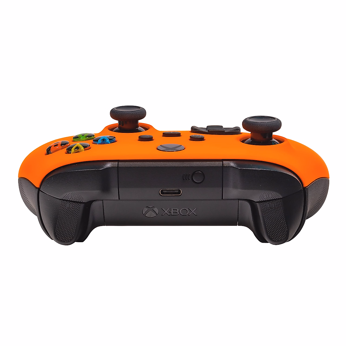 Xbox One Series X S Custom Soft Touch Controller - Soft Touch Feel, Added Grip, Neon Orange Color - Compatible with Xbox One, Series X, Series S