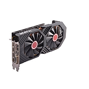 XFX Radeon RX 580 GTS Black Edition 1425MHz OC+, 8GB GDDR5, VR Ready, Dual BIOS, 3xDP HDMI DVI, AMD Graphics Card (RX-580P8DBD6)
