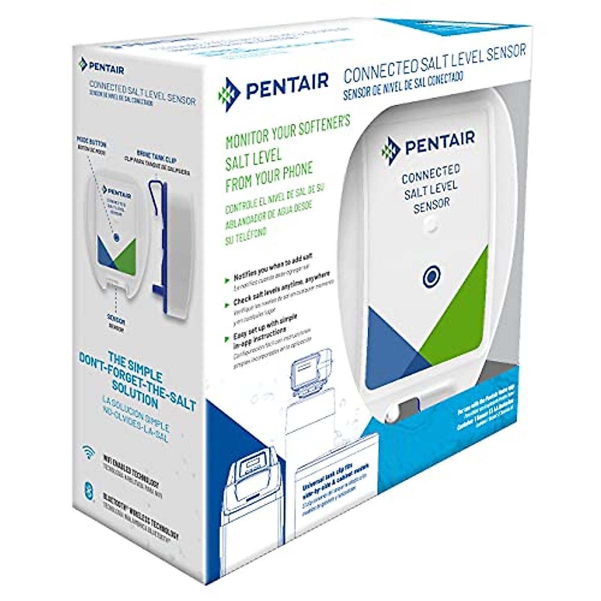 Pentair 4005702 Connected Salt Level Sensor for Water Softening Systems, White