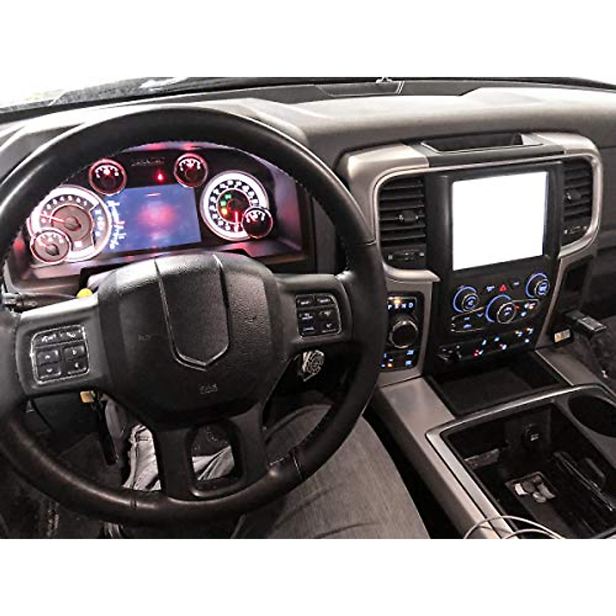 Red Hound Auto Screen Protector Compatible with Dodge Ram 2013-2018 1500 2500 3500 with 8.4 Inch Uconnect - Set of 2 - Custom Fit Invisible High Clarity Touch Display Protector Minimizes Fingerprints