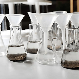 ULTECHNOVO 12pcs Clear Small Mm Perfume Filter Funnels Oils Bottle Cosmetics Funnel Ing Plastic Arts Essential Chemicals Lad Tool for Filling Crafts Laboratory Sub- Experiment