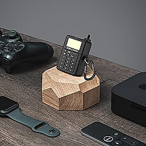 SUNGUY Silicone Airpods case Cover, Classic 3D Cute Mobile Phone Design Soft Protective Skin Funny with Carabiner for Apple Airpods 2 & 1 Charging Case