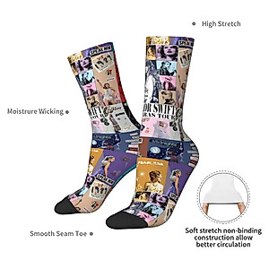 Singer Cool Socks For Men Women Fun Novelty Crew Socks