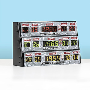 NUMSKULL Back to The Future 3D Lamp Wall Light - Ambient Lighting Gaming Accessory for Bedroom, Home, Study, Office, Work - Official Back to The Future Merchandise