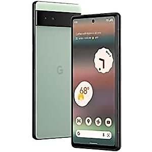 Google Pixel 6A 5G 128GB 6GB RAM Factory Unlocked (GSM Only | No CDMA - not Compatible with Verizon/Sprint) Global Version - Sage