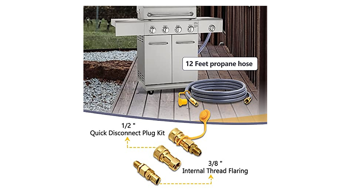 12FT Natural Gas Conversion Kit for Grills & Heaters