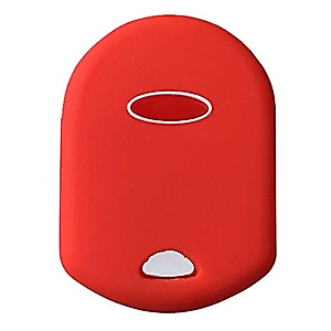 KAWIHEN Silicone Key Fob Cover Compatible with Ford Lincoln Mercury 4 buttons OUCD6000022 164-R8046 164-R7040 CWTWB1U722 (Red)