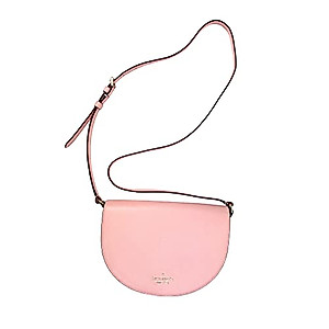 Kate Spade New York Crescent Flap Crossbody in Pebbled Leather (Chalk Pink)