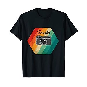 Vintage Camera Smile Just say Cheese Cute Photography Gift T-Shirt