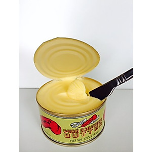 Red Feather Creamery Canned Butter A real butter from new Zealand-100% pure no artificial colors or flavors-Great For Hurricane Preparedness Emergency Survival Earthquake Kit-(24 Cans/Full Case)