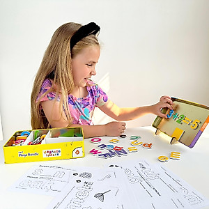 90in1 Magnetic Alphabets Letters Toys for Kids 3 4 and 5 Years | ABC 123 Toys for Kids | Best Educational Birthday Gift Pack for Baby Boys & Girls, ABC Preschool Activities