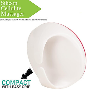 Andlane Anti Cellulite Massager – Cellulite Remover Brush Mitt and Roller - Body Shower Scrubber Exfoliator - Use with Cream & Oils