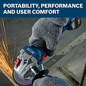 BOSCH GXL18V-601B25 18V 6-Tool Combo Kit with 2-in-1 Bit/Socket Impact Driver, Hammer Drill/Driver, Reciprocating Saw, Circular Saw, Angle Grinder, Floodlight and (2) CORE18V 4.0 Ah Compact Batteries